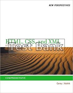 New Perspectives on HTML CSS and XML Comprehensive 4th Edition Carey ...
